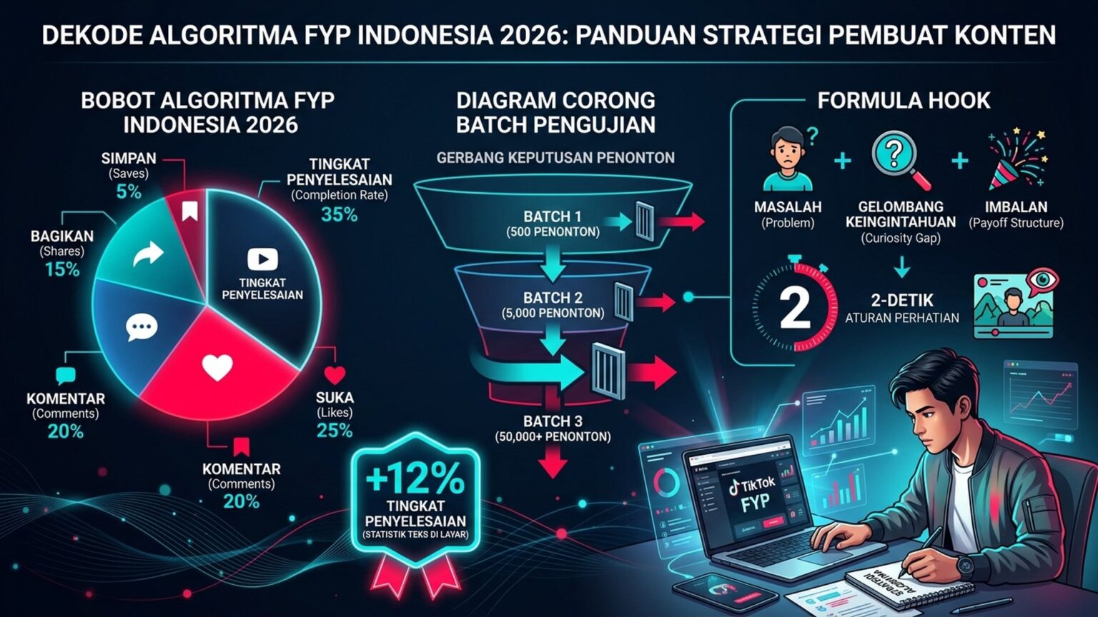 Cara Konten TikTok Masuk FYP 2026: Panduan Algoritma dan Strategi ...