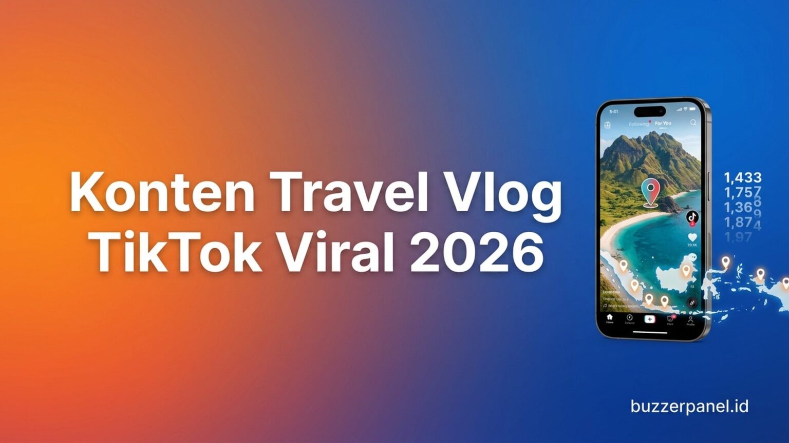 Cara Bikin Konten Travel Vlog TikTok Viral 2026: 7 Format Auto-FYP